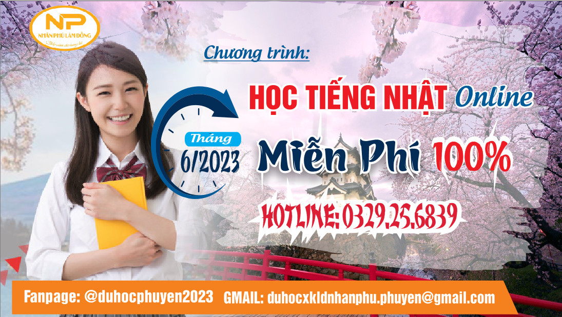 Khai giảng khoá học tiếng Nhật Online 100% Miễn phí | Du Học Nhân Phú ...
